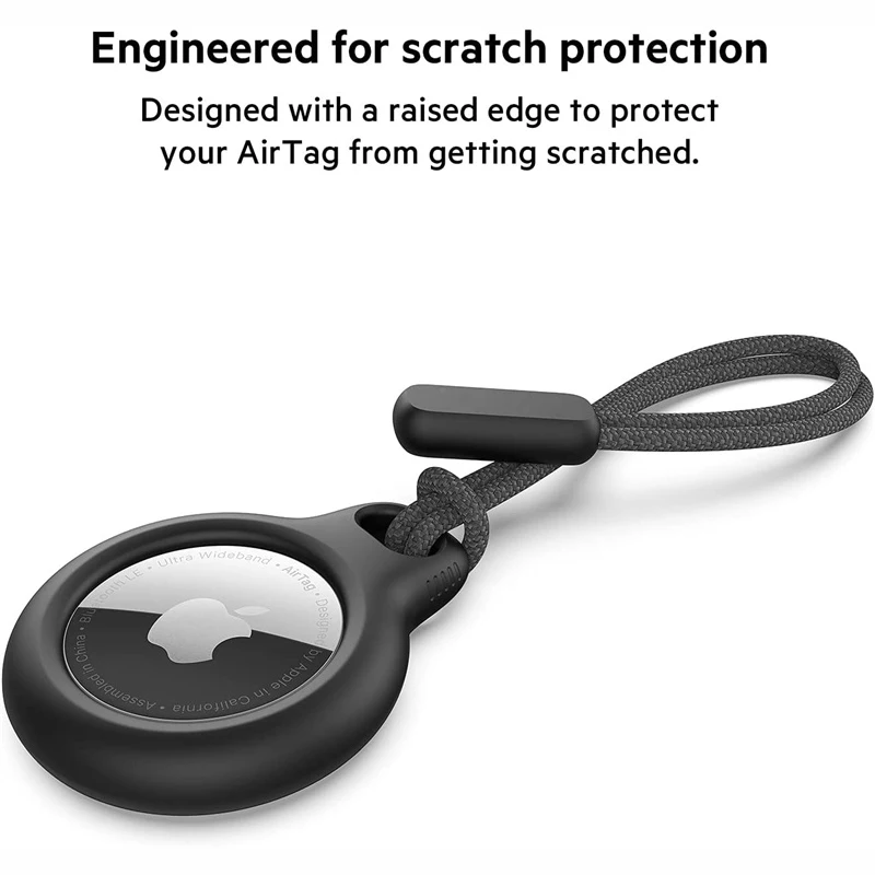 For Apple Airtags Locator Tracker Airtag Case With Keychain Silicone ...
