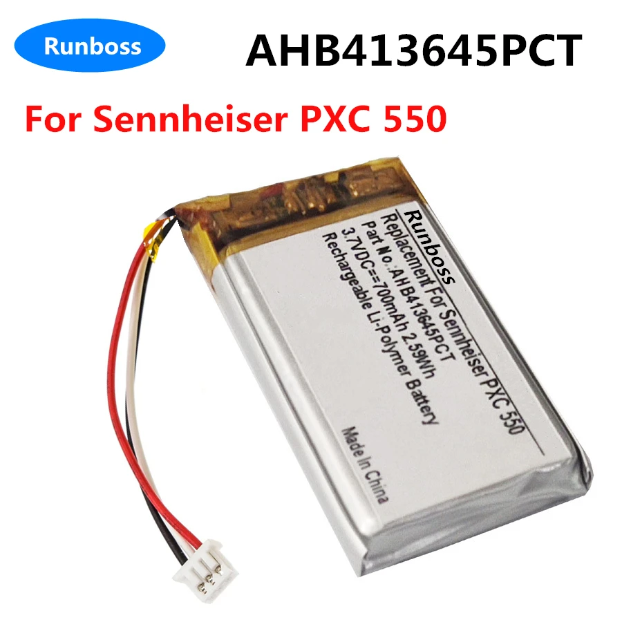 1-2PCS-New-700mAh-Battery-1-25mm-3Pin-For-Sennheiser-PXC-550-MB-660 ...