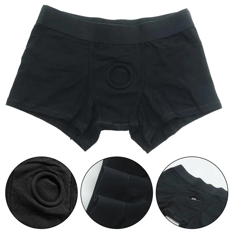 New Men Smooth Cotton Open Front Hole Low Waist Slim Fitting Underwear ...