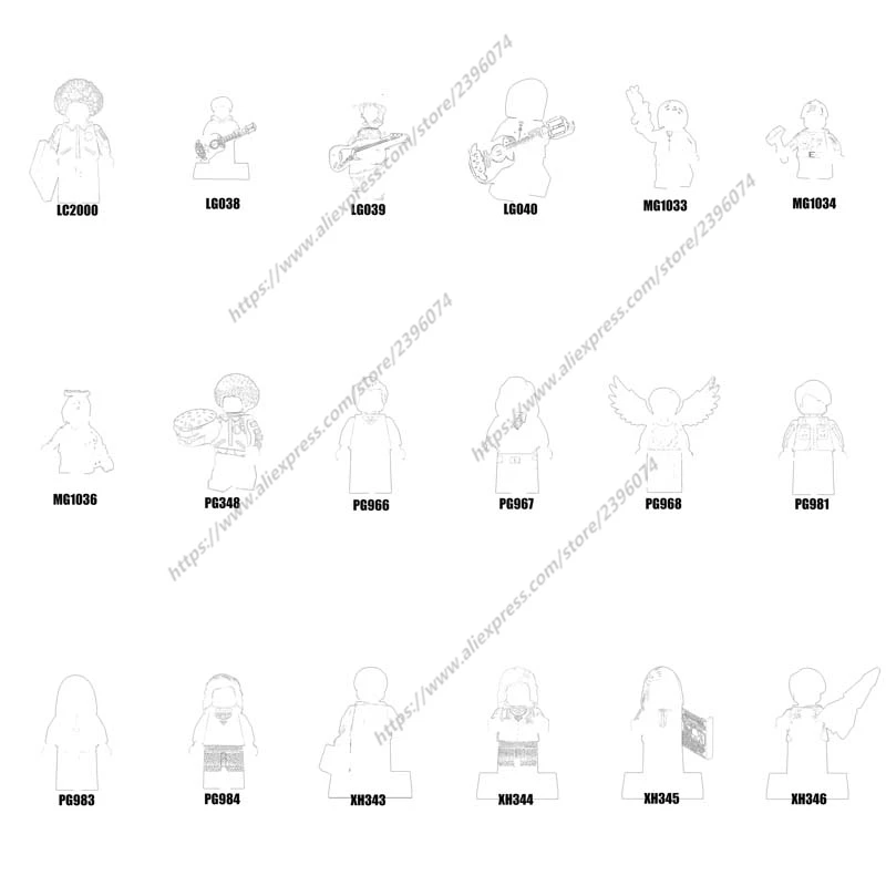 Cartoon-movie-TV-Anime-models-Action-Figures-Series-092-LG038-LG039 ...