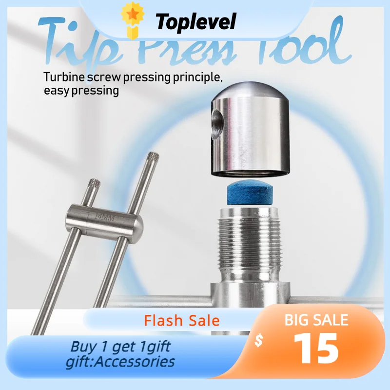 Stainless Steel Billiards Tip Press Shape Tool | Billiards Snooker ...