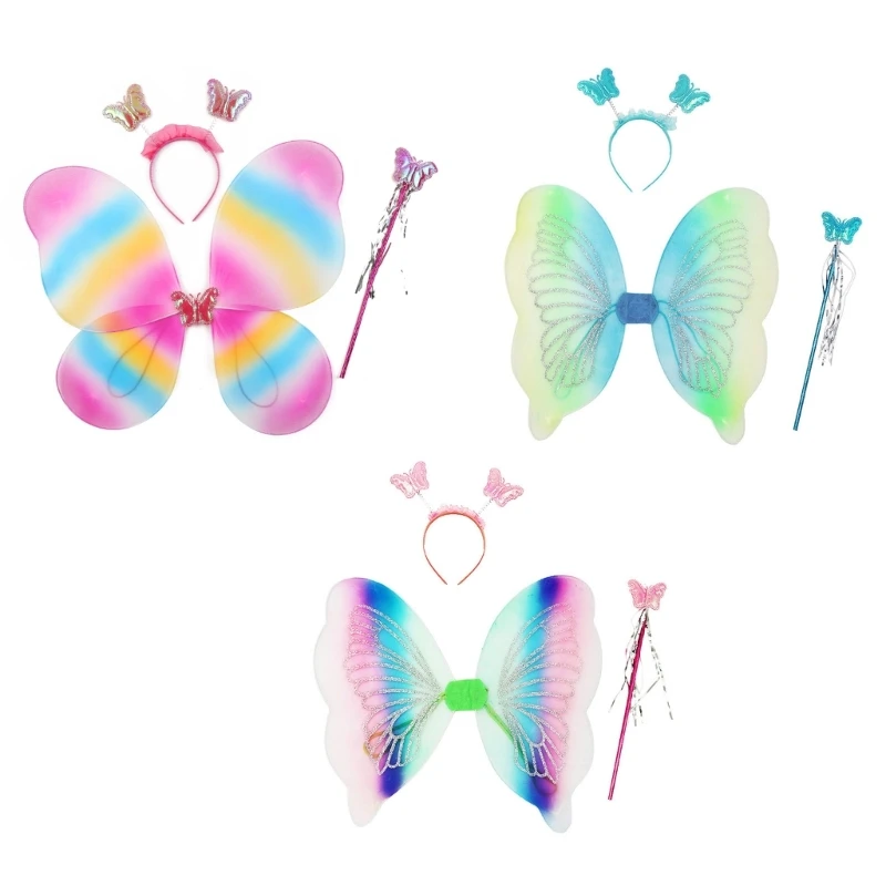 Butterfly-Fairy-Wings-with-Wand-Headband-Halloween-Cosplay-Angel-Wings ...