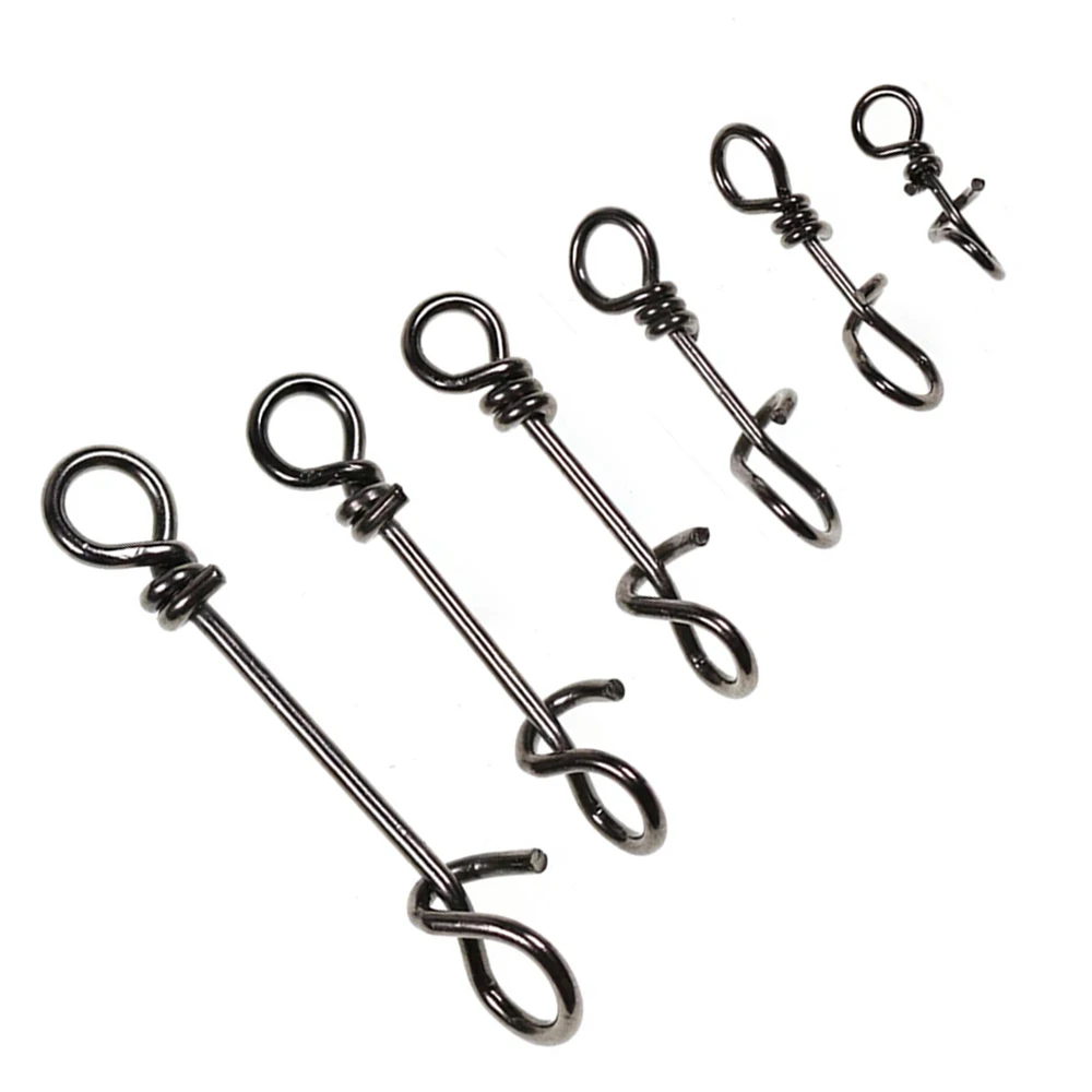 25-50PCS-Strengthen-Stainless-Steel-Quick-Lock-Snap-Spring-Clamp-Buckle ...