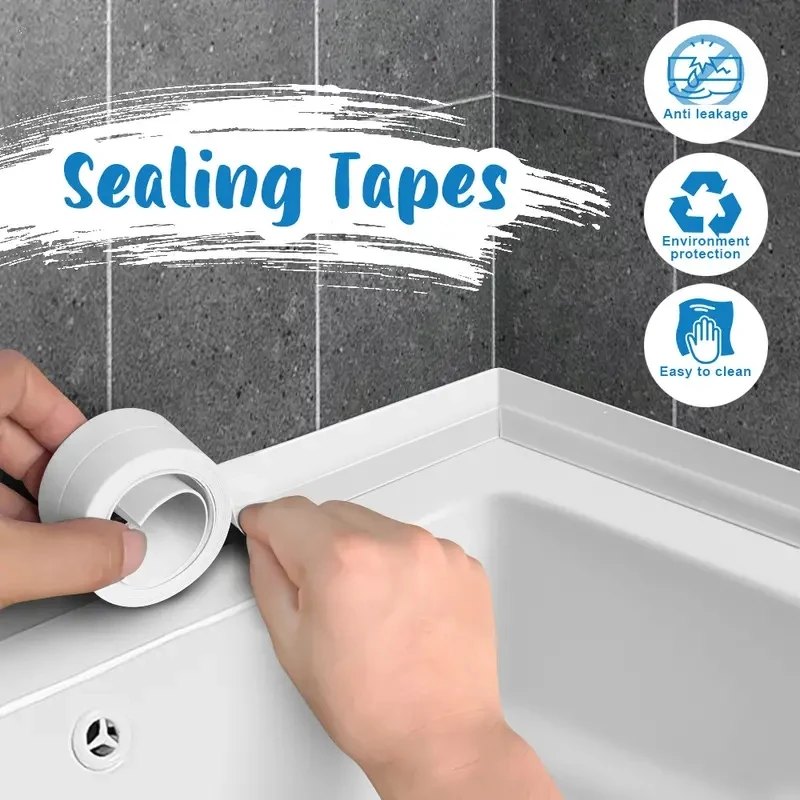 1-Roll-of-Waterproof-White-PVC-Self-Adhesive-Tape-Perfect-for-Bathroom ...