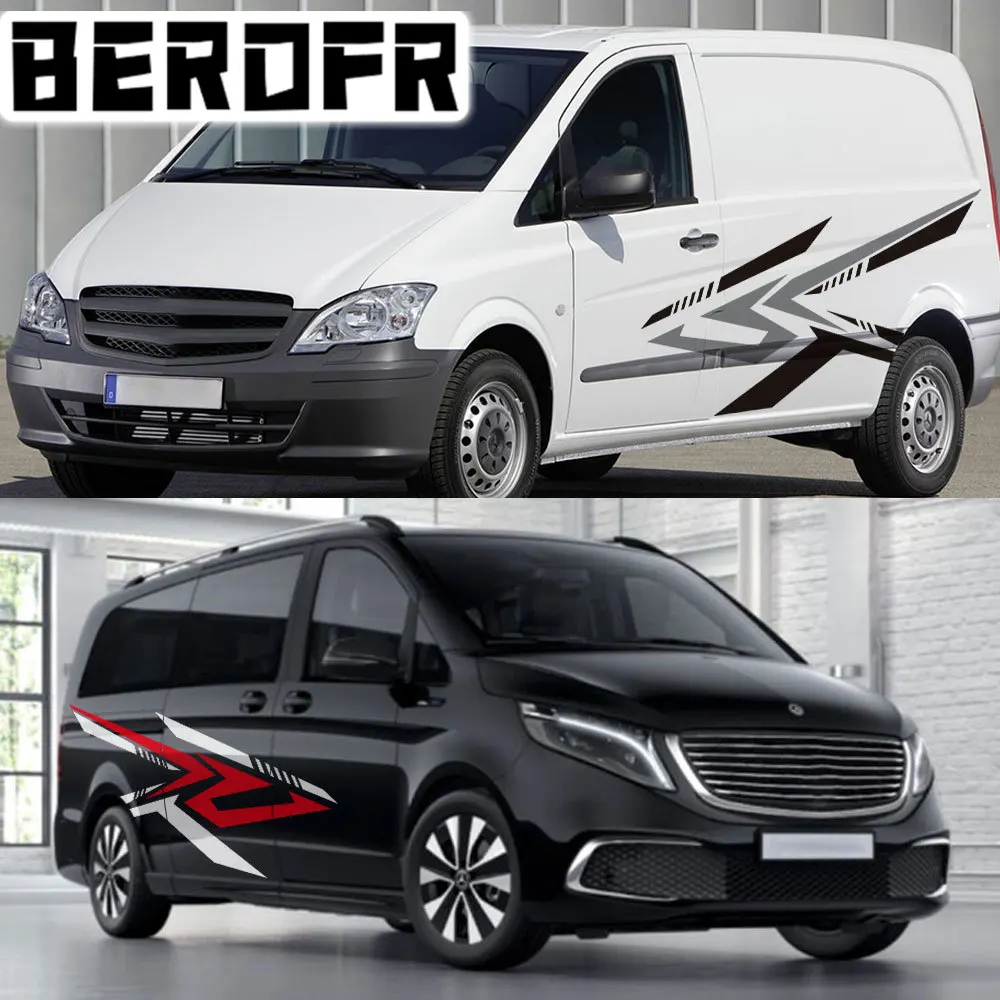 2Pcs/Lot Car Stickers For Mercedes Benz Vito V Class Viano W447 W639 ...