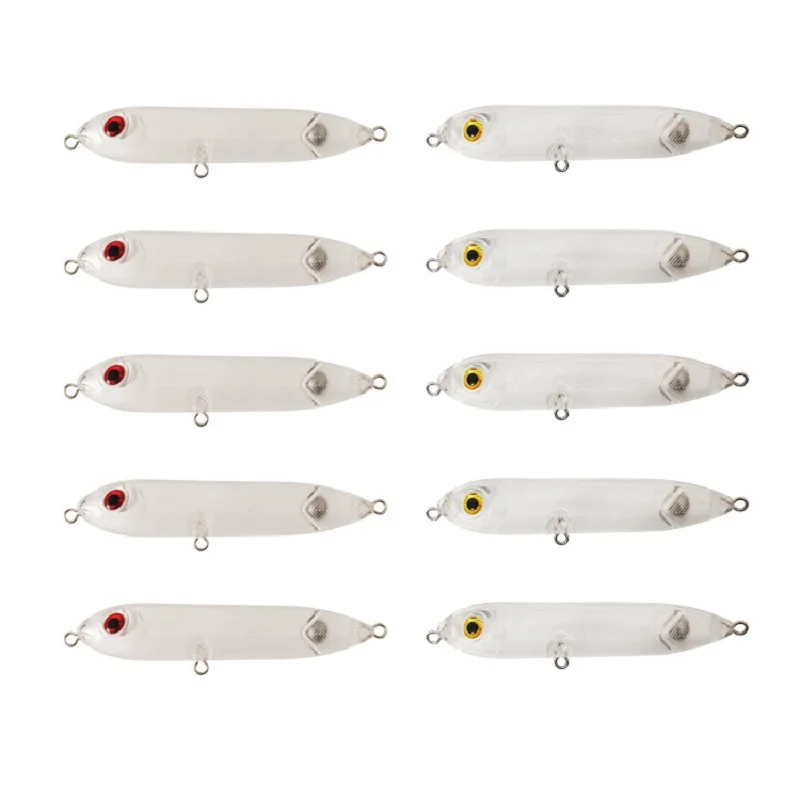 Unpainted-Floating-Pencil-DIY-Blank-Water-Surface-Z-shaped-Dog-Lures ...