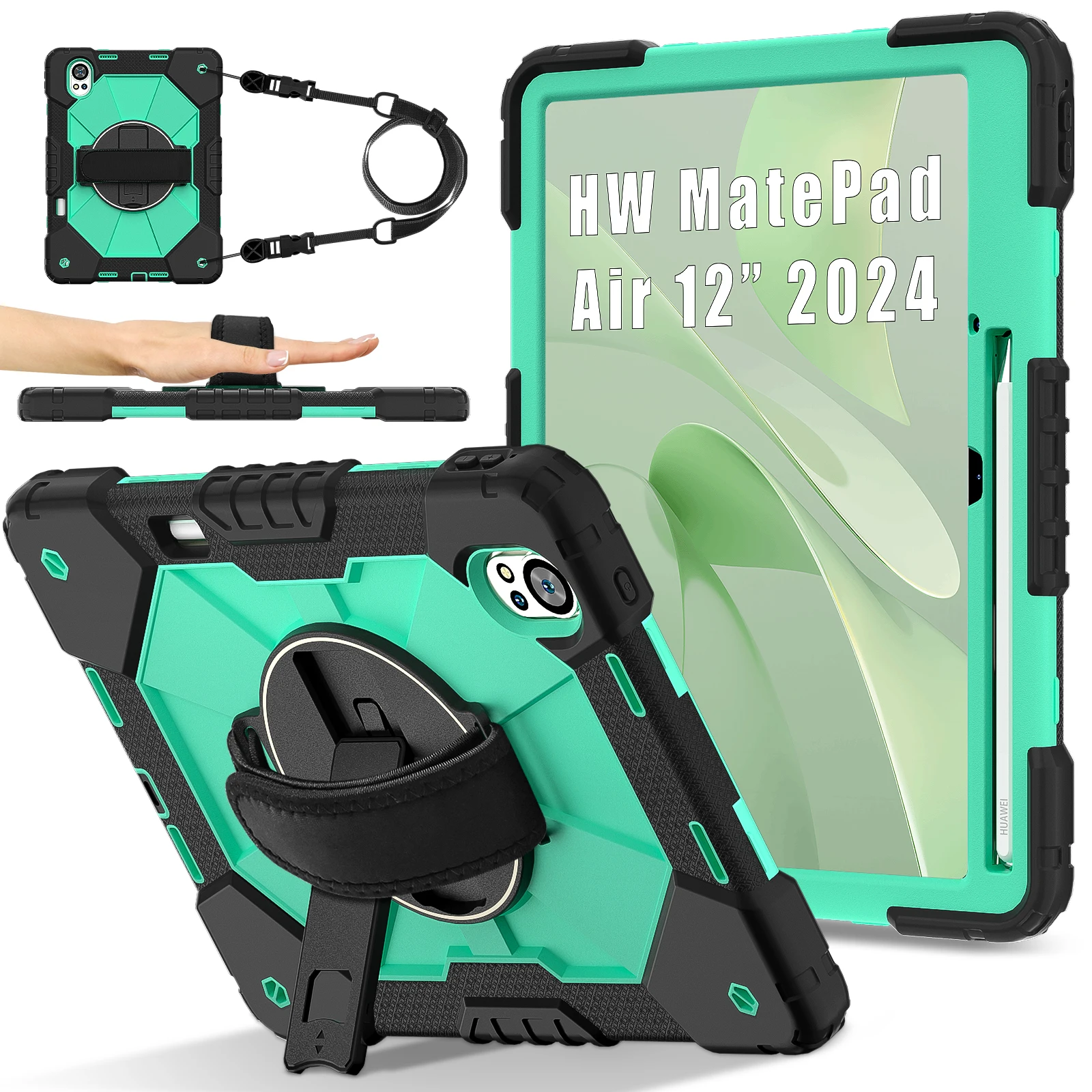 Heavy Duty Case Universal For Huawei MatePad 12 X Air 2025 2024 12" 360 ...