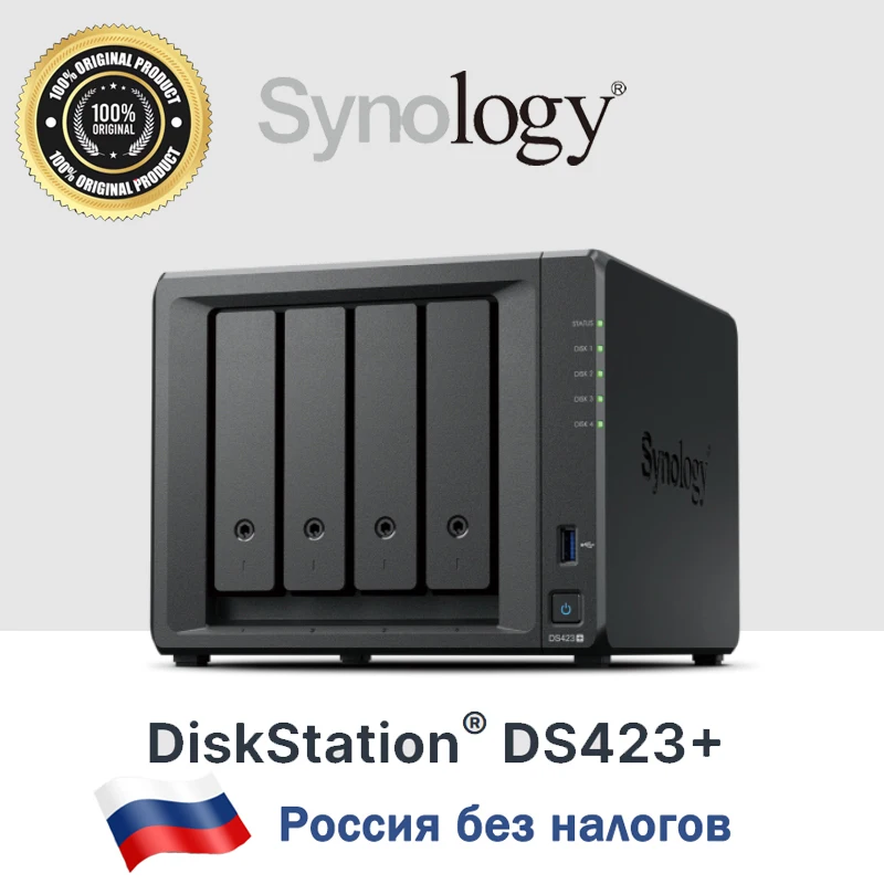 Synology-DS423-PLUS-4G-NAS-4-Bay-DiskStation-Network-Cloud-Storage ...