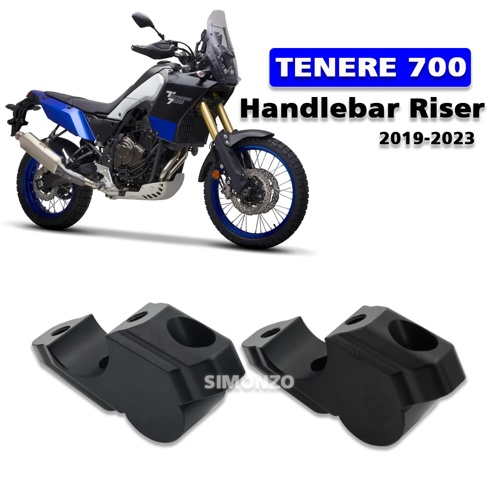 Fits Tenere 700 Handlebar Riser Handle Bar Clamp Handlebar Lifting ...