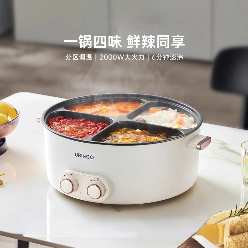 Electric-Hot-Pot-4-Flavor-220V-Multi-cooker-Home-6L-Large-Capacity-One ...