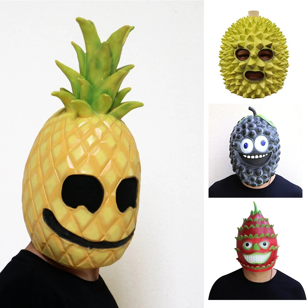Anime-Fruit-Cosplay-Masks-Pineapple-Durian-Grape-Dragon-Fruit-Cosplay ...