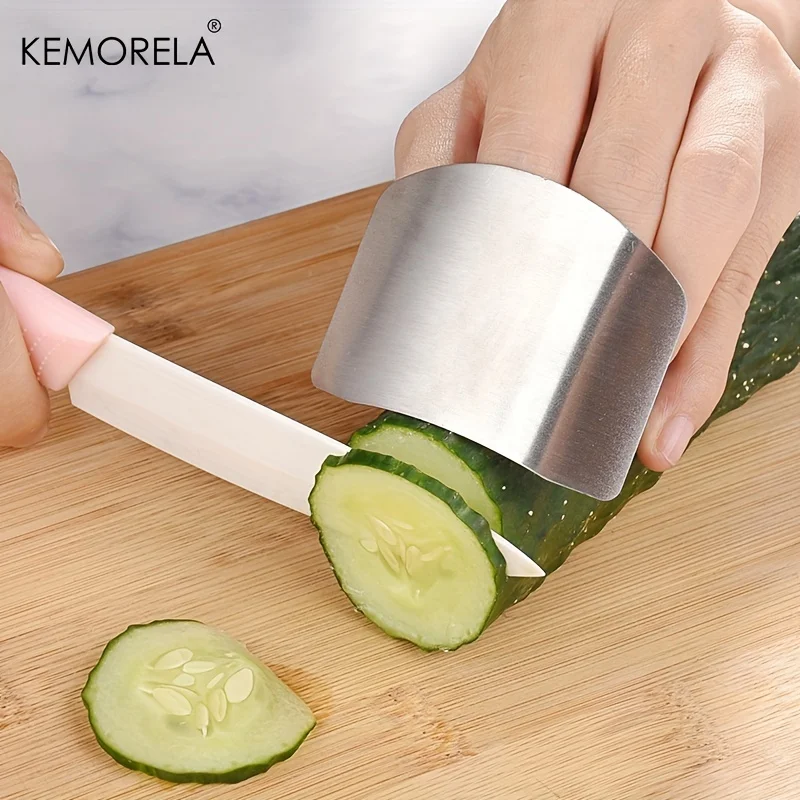 Stainless Steel Vegetable Cutter with Finger Guard Kitchen Safety Tool ...