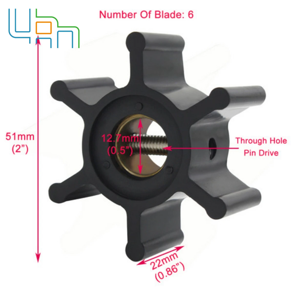 21213660-Flexible-Water-Pump-Impelle-Kit-For-Volvo-Penta-3593659 ...