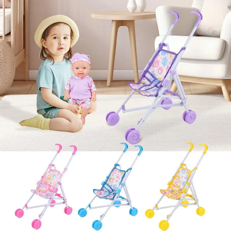 Simulation Baby Stroller Toy Infant Carriage Children Pretend Play ...