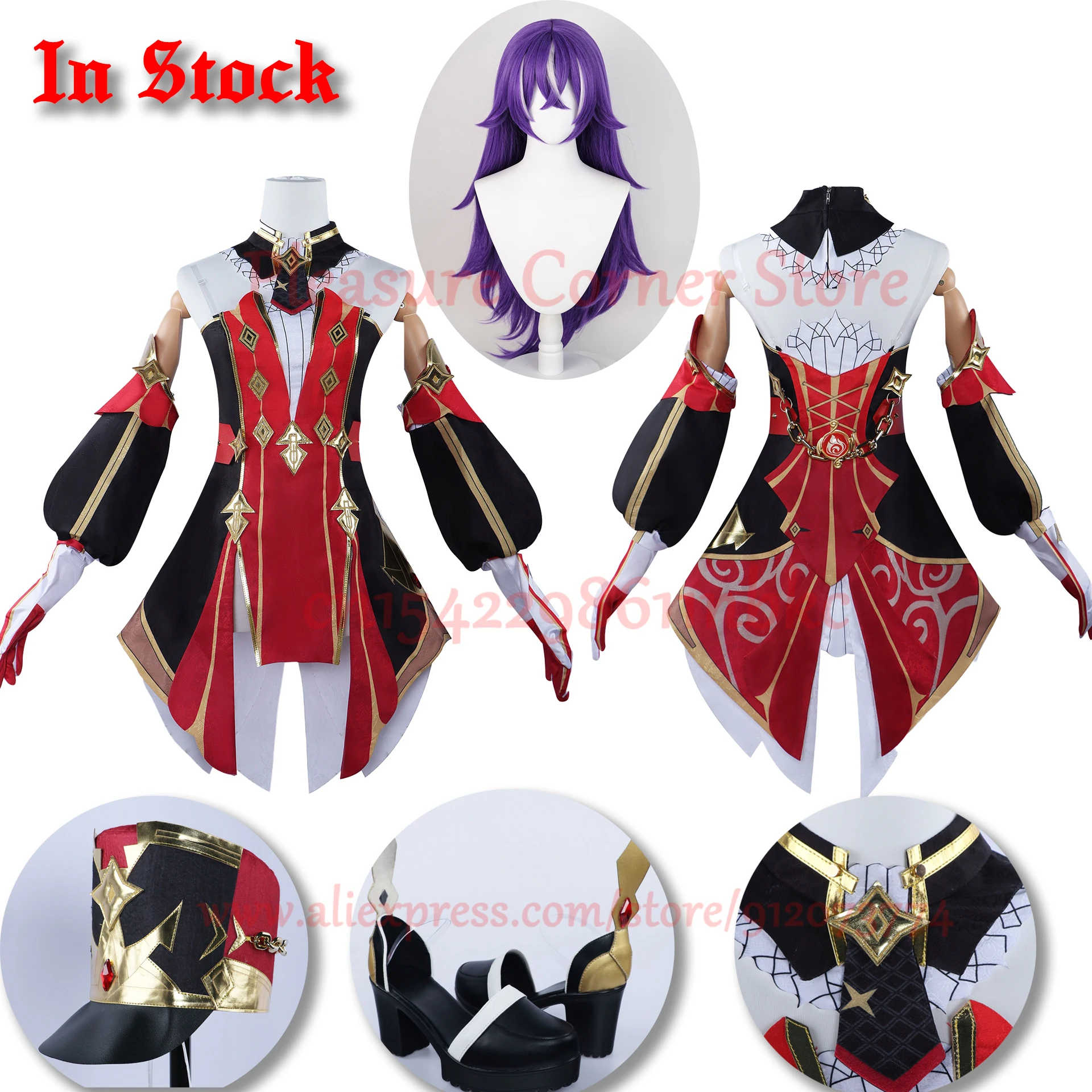 NEW-Chevreuse-Cosplay-Costume-With-Hat-Genshin-Impact-Fontaine ...