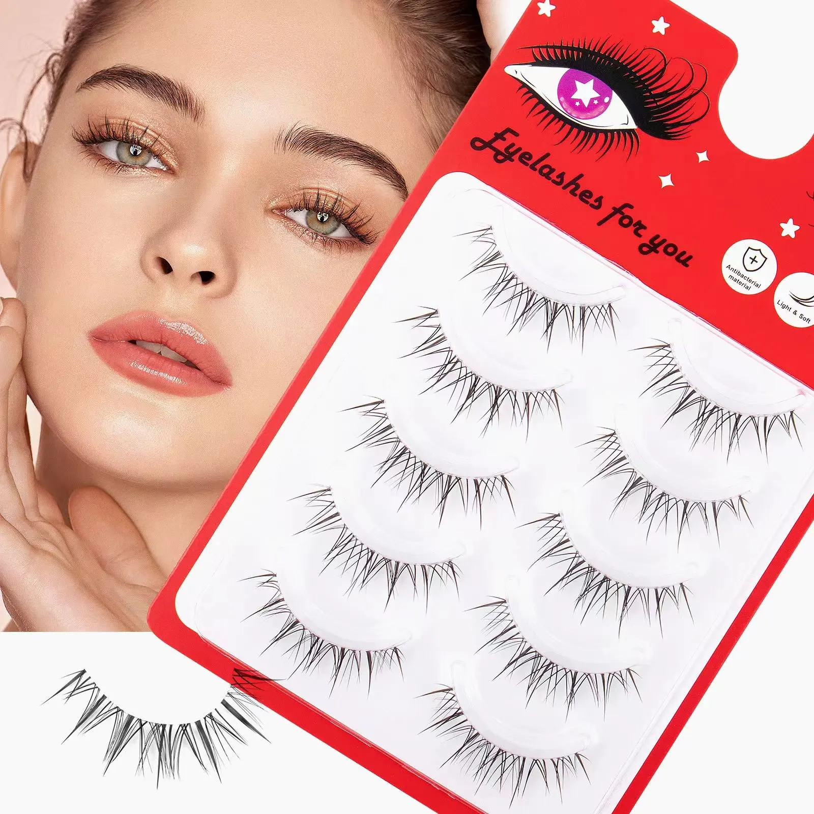 5-Pairs-New-Natural-Manga-Lashes-Soft-Eyelashes-Thick-False-Eye-lashes ...