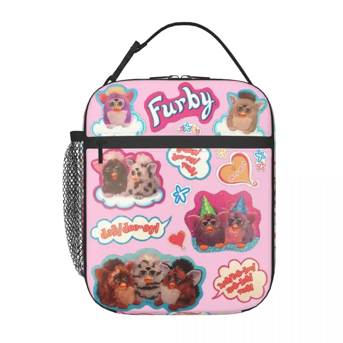 Cartoon-Animal-Robot-Furbys-Insulated-Lunch-Bag-for-Women-Leakproof ...