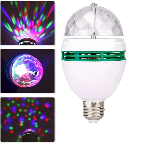Mini LED Disco Lamp E27 Rotating Stage Lights RGB Home Party Light ...