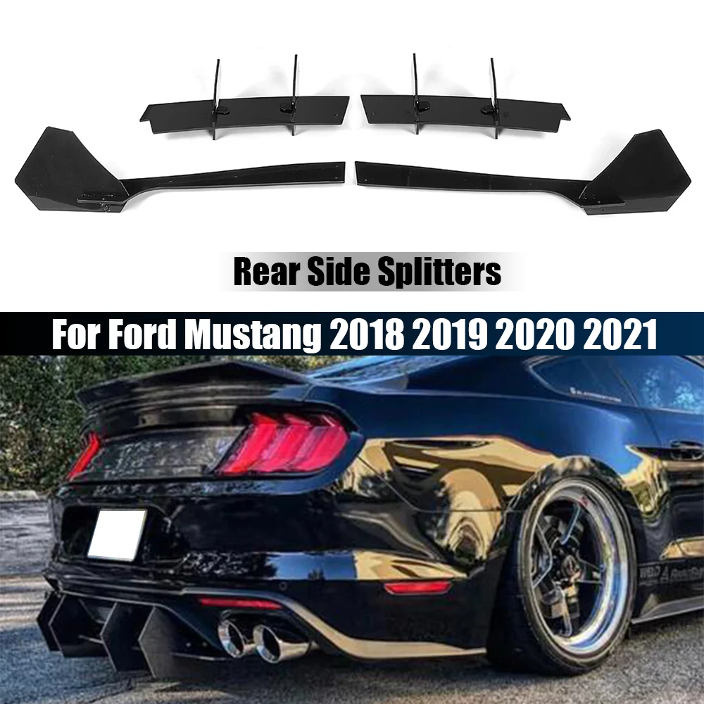 Car-Rear-Bumper-Lip-Diffuser-Spoiler-Chassis-Deflector-Rear-Side ...