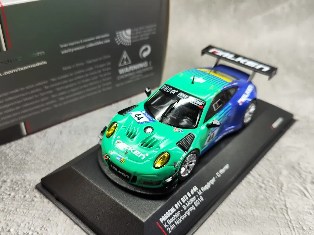 Ixo 1/43 Scale Die-cast Car Model Toys Porsche 911 Gt3 R No.44 24h ...