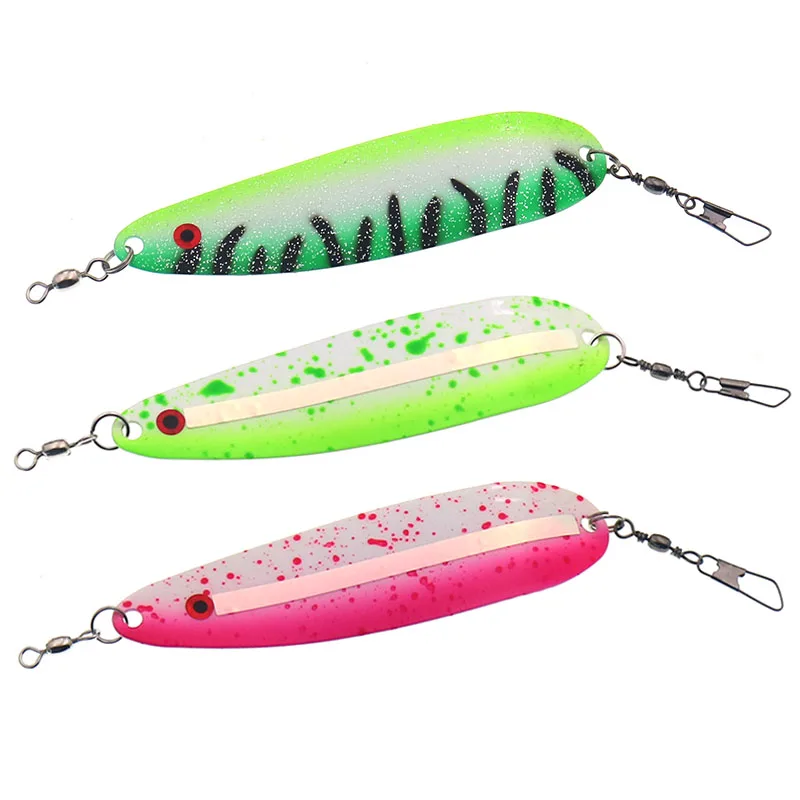 1Pcs Long casting Trolling Fishing Lure 24g 11cm metal Jig bait Spoon ...