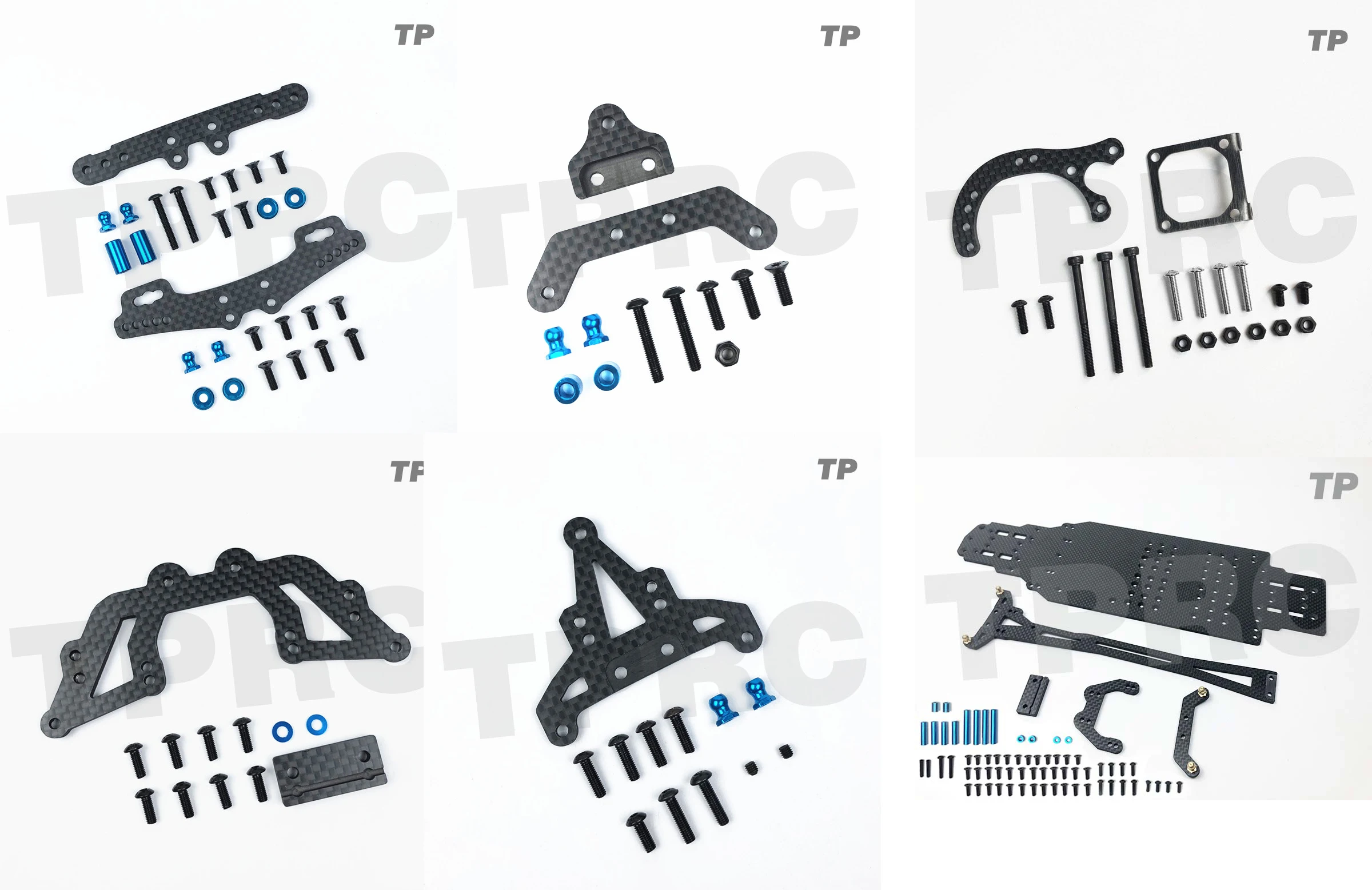 Carbon-Fiber-Top-Chassis-Plate-Motor-Mount-Shock-Tower-Gear-Box-Mount ...