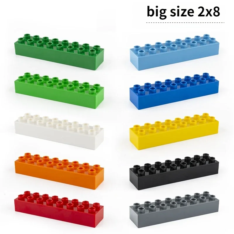 2x8-5pcs-lot-big-Brick-DIY-Classic-Education-Building-Blocks-Compatible ...