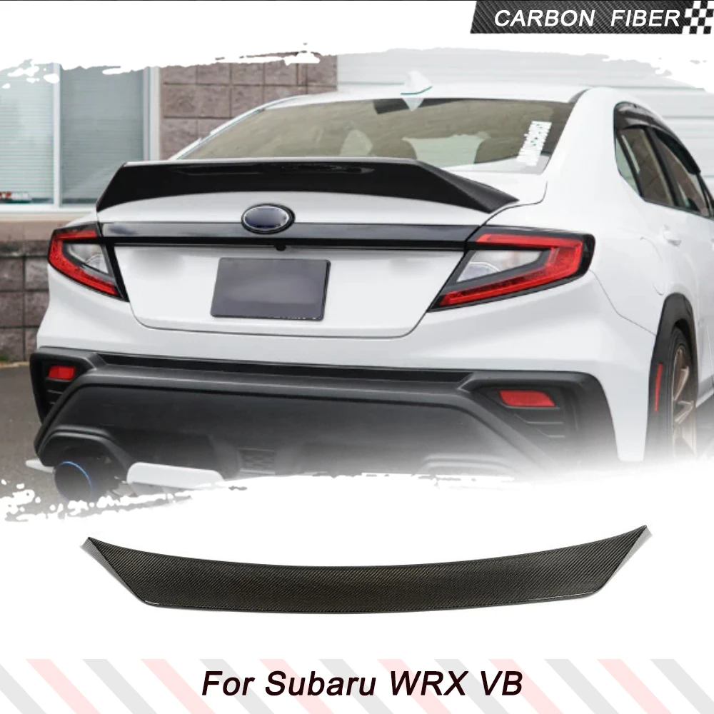 스바루 WRX VB 2022-2024 자동차 후면 Duckbill 트렁크 스포일러 윙 립 바디 키트에 대한 탄소 섬유 자동차 ...