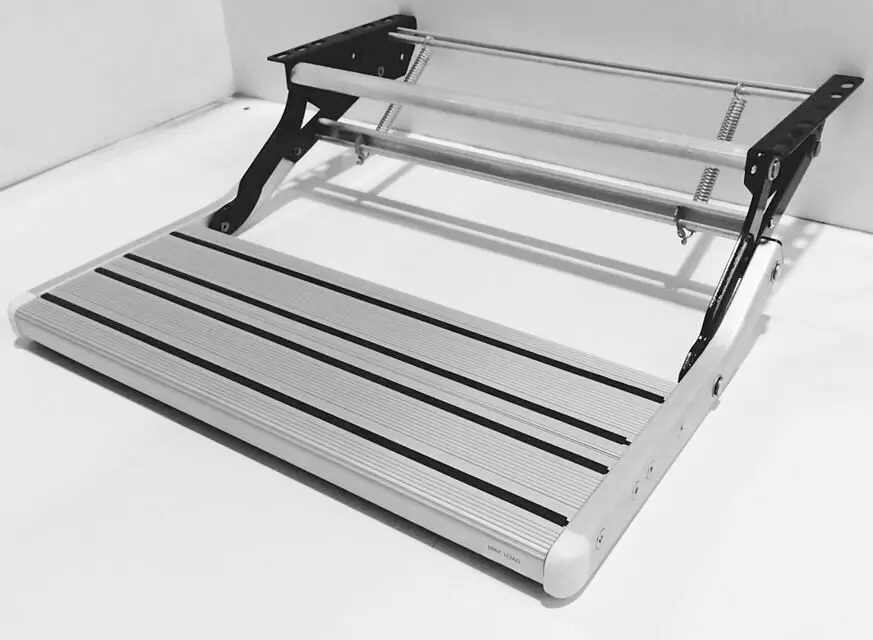 High Quality Aluminum Alloy Single Layer RV Caravan Trailer Folding Step