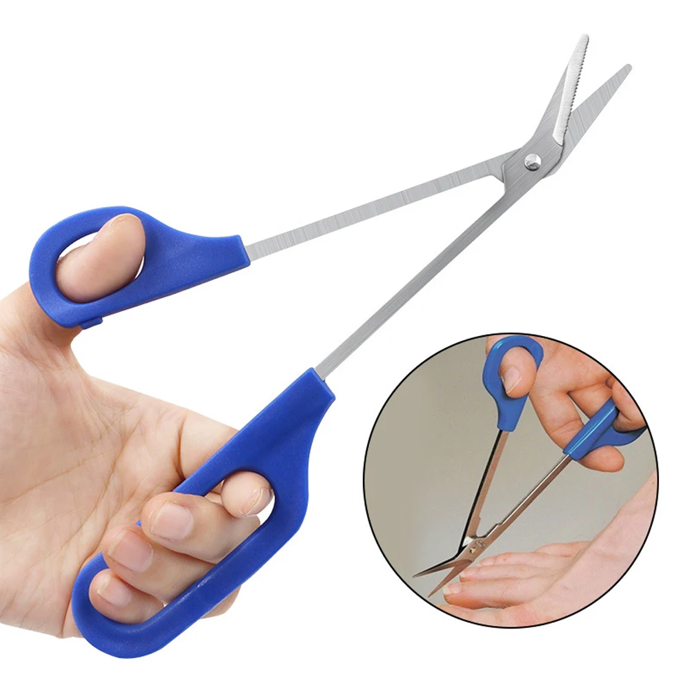 Stainless-Steel-Nail-Scissors-Long-Handle-Nail-Clippers-Toenail ...