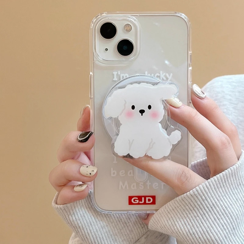 Korean-Cute-Cartoon-Puppy-Magnetic-Holder-Grip-Tok-Griptok-Phone-Stand-Holder-Support-For-iPhone ...