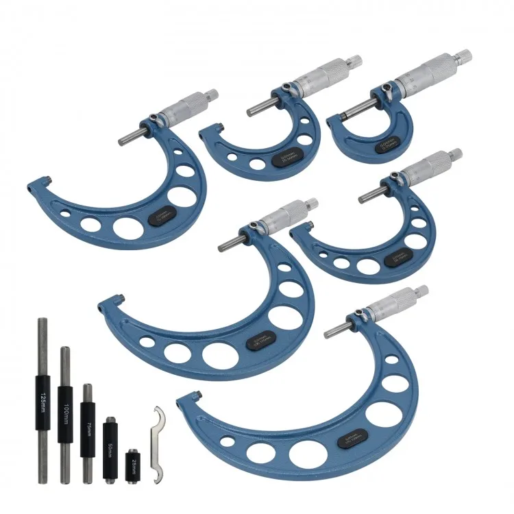6pcs-0-150mm-Outside-Micrometer-Set-0-01mm-Accuracy-Carbide-Micrometer ...