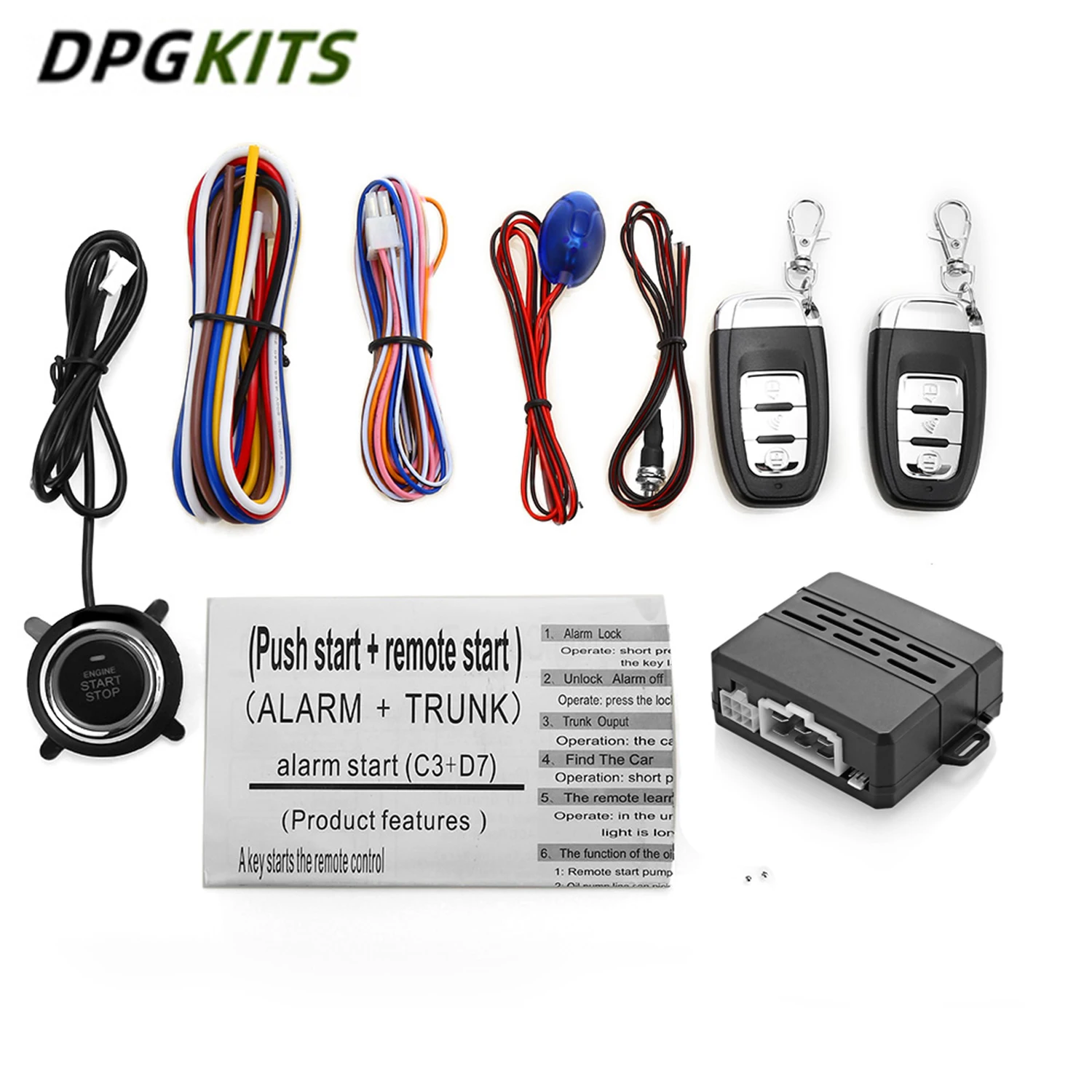 Universal-Car-Alarm-Auto-Start-Stop-System-Remote-Control-Engine ...