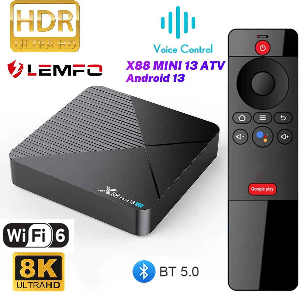 LEMFO X88 Mini 13 TV Android Smart Box Chipest Rk3528 8K Wifi6 BT Hdr10 ...