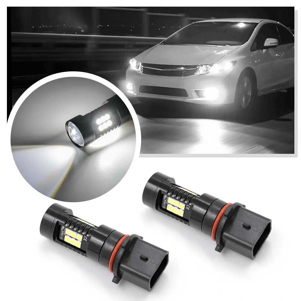 2pcs Xenon White P13W Canbus No Error LED Bulbs For Audi A4 B8 NonFL ...