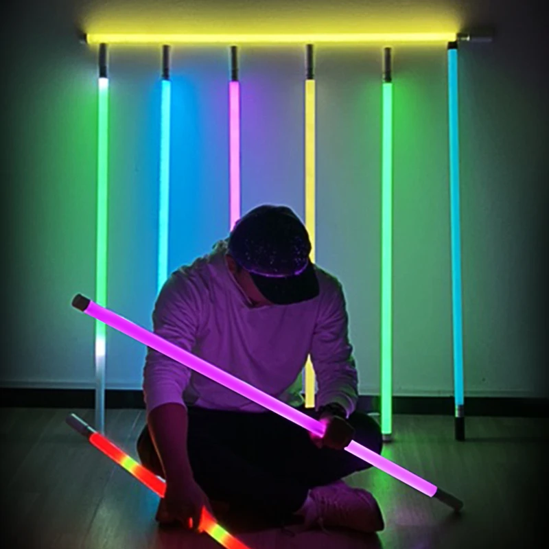 6pcs Rgbtbl 120cm Led Rgb Light Wand Stick Colorful Atmosphere Lights ...