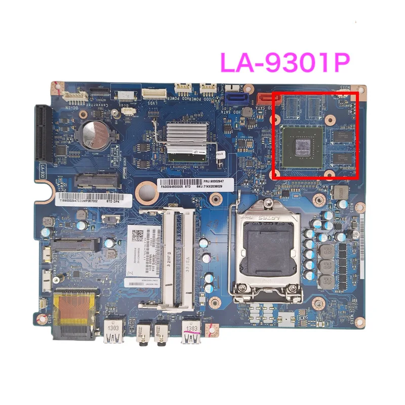 Lenovo C540 AIO Motherboard VBA00 LA-9301P DDR3 Mainboard fully work ...