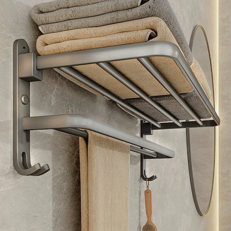 Dish-Drying-Rack-Shelves-Wall-Shelf-Kitchen-Storage-towel-rack-non ...
