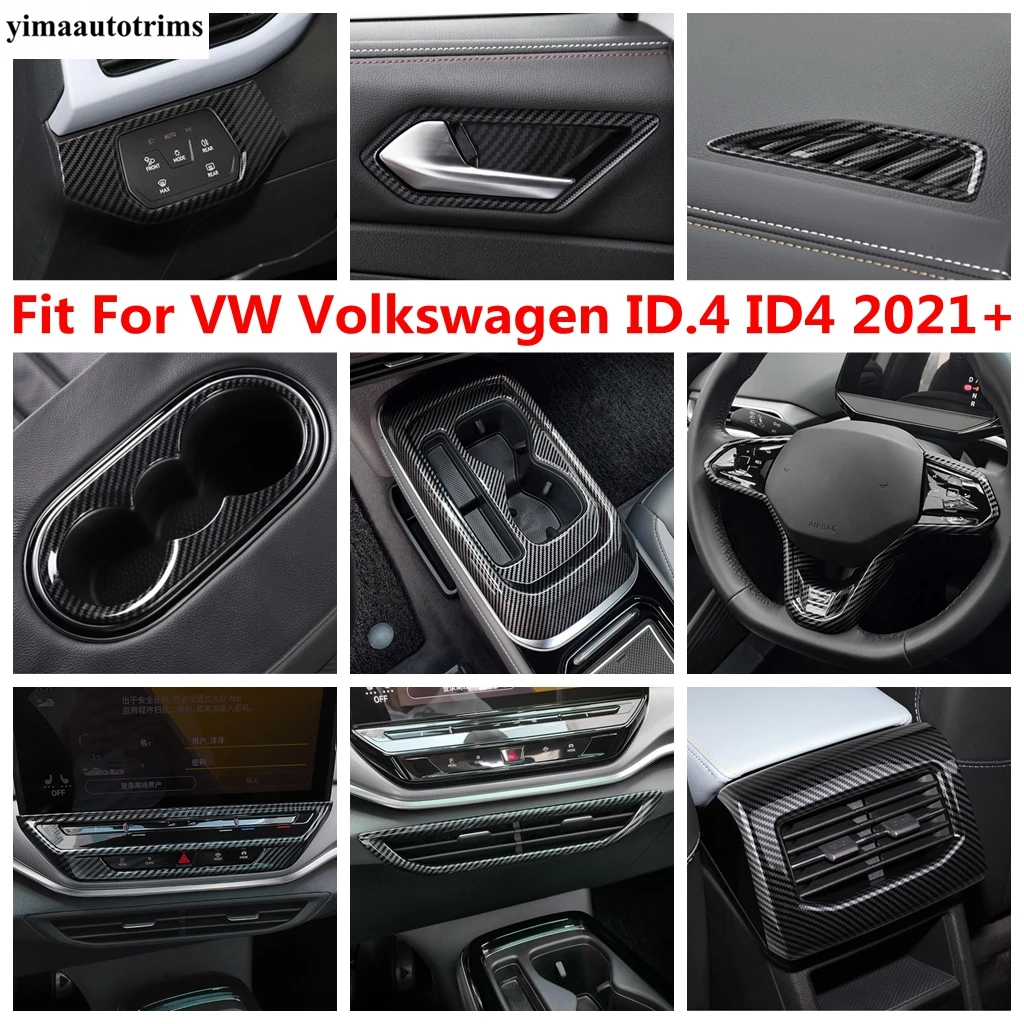 Carbon-Fiber-Accessories-For-VW-Volkswagen-ID-4-ID4-2021-2023-Headlight ...