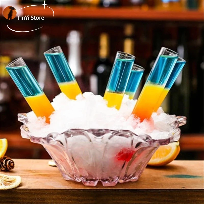 1/2PCS Test Tube Cocktail Glass Set With Free Rack Stand Bar KTV Night ...