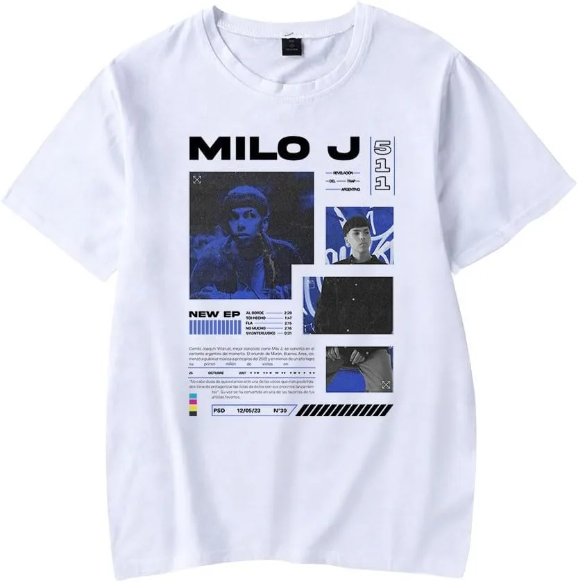 Milo-J-camisetas-de-manga-corta-para-hombre-y-mujer-ropa-de-calle ...
