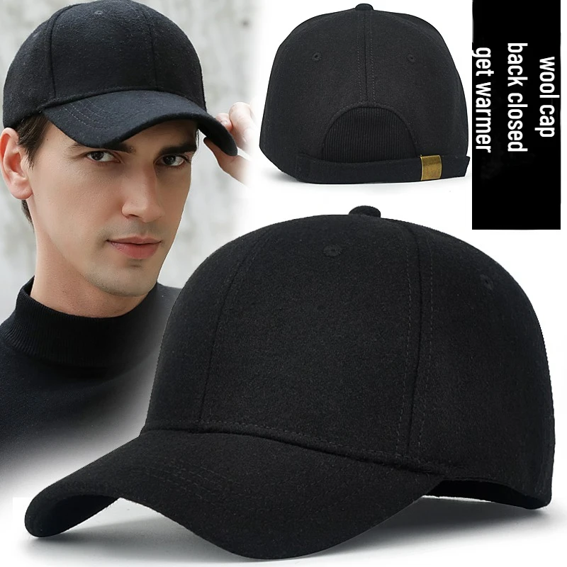 Big-Head-Size-Baseball-Cap-for-Men-Sports-Trucker-Hat-Male-Wool-Keep ...