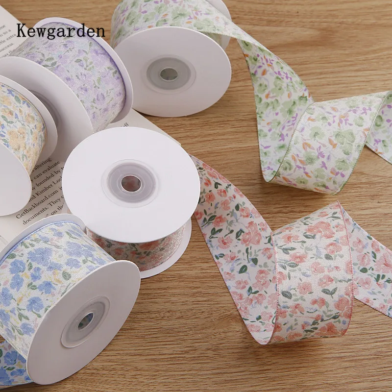 Kewgarden-Printed-Floral-Ribbons-1-5-38mm-Handmade-Tape-Crafts-Sewing ...