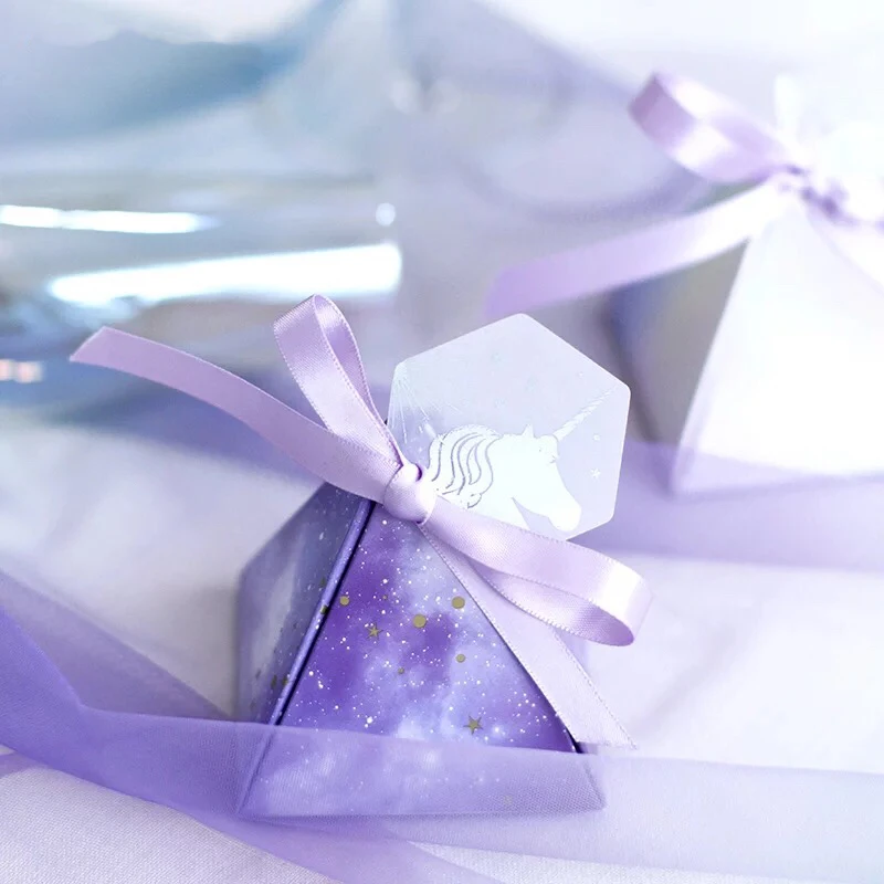 50-x-Hot-New-Creative-Triangular-Pyramid-Purple-Star-Sky-Unicorn-Candy ...
