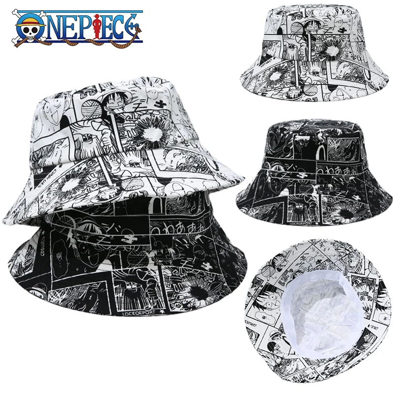 ONE-PIECE-Luffy-Bucket-Hat-Summer-Men-Women-Hawaii-Fisherman-Hat ...