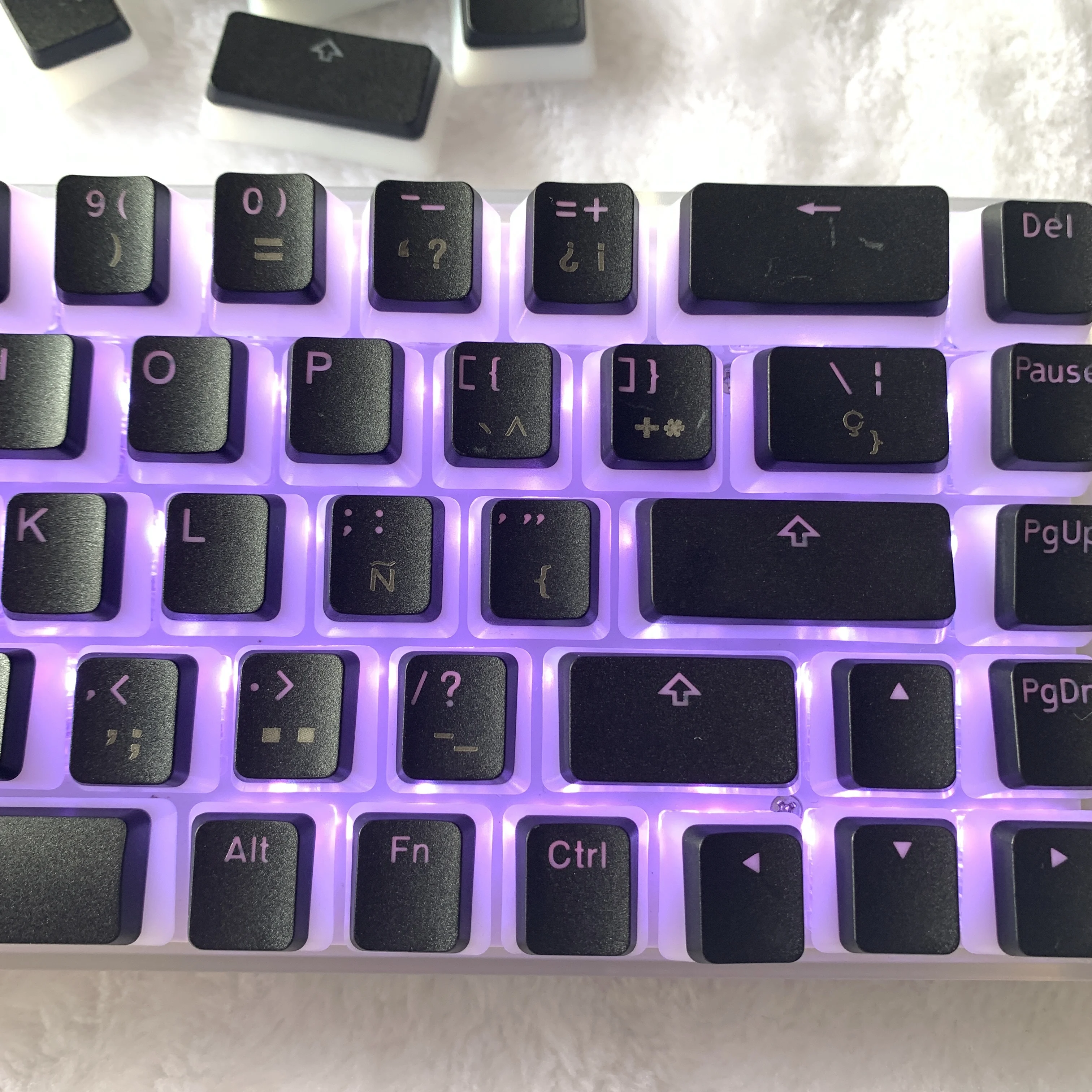 Keycaps-Spanish-Layout-Pudding-Keycap-for-Mechanical-Keyboards-Keycap ...