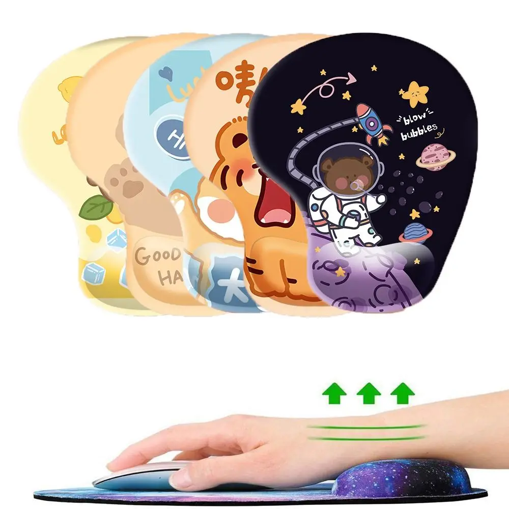 New Cartoon Ergonomic Hand Support Mouse Mat Non Slip Comfortable ...