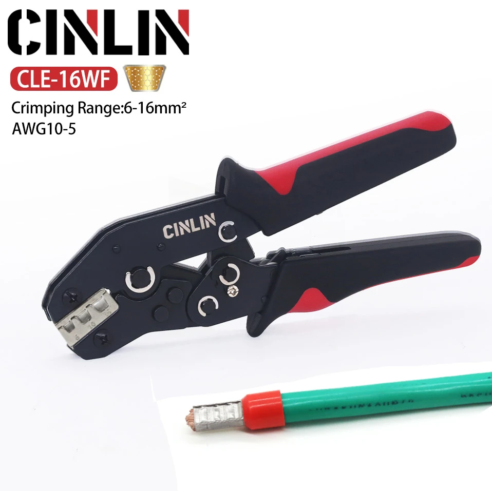 CLE-16WF 6-16mm Ferrule Terminal Crimping Tool, VE TE Wire Connector ...