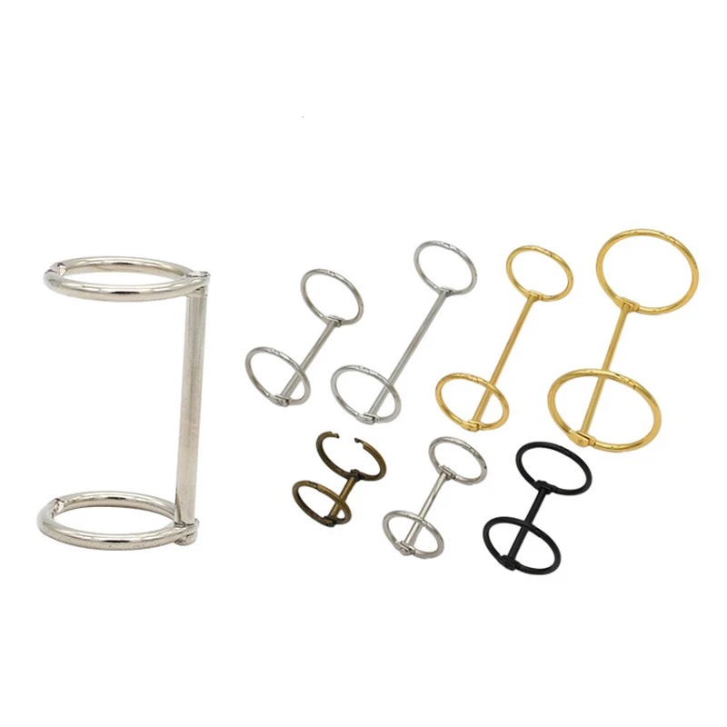 2Pcs 20-30mm Metal 2 Loop Calendar Binder Loose-leaf Ring Clips Book ...