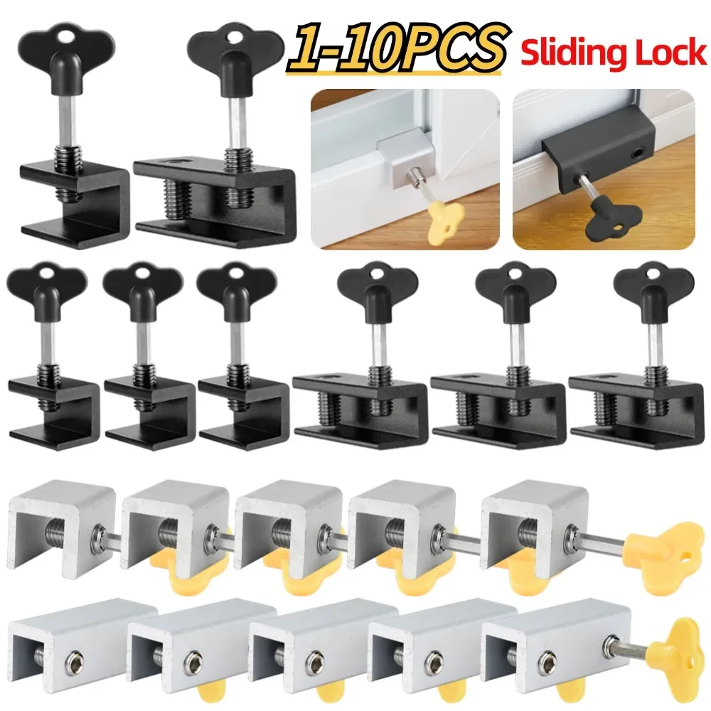 1-10Pcs-Window-Security-Lock-Limit-Sliding-Door-Frame-Windows ...